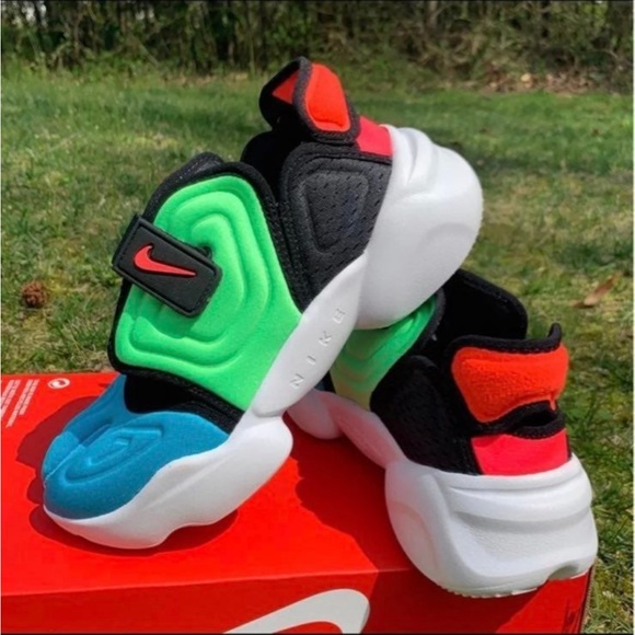 Nike | Shoes | Nike Aqua Rift Shoes Black White Blue Green Multicolored ...